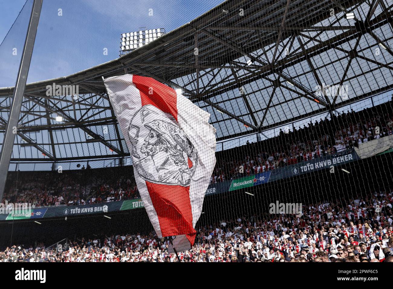 ROTTERDAM - Ajax fans during the TOTO KNVB Cup final between PSV and ...