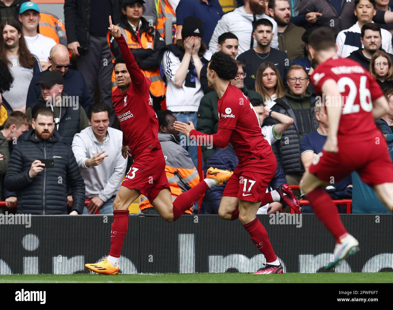 Luis diaz liverpool celebrates hi-res stock photography and images - Alamy
