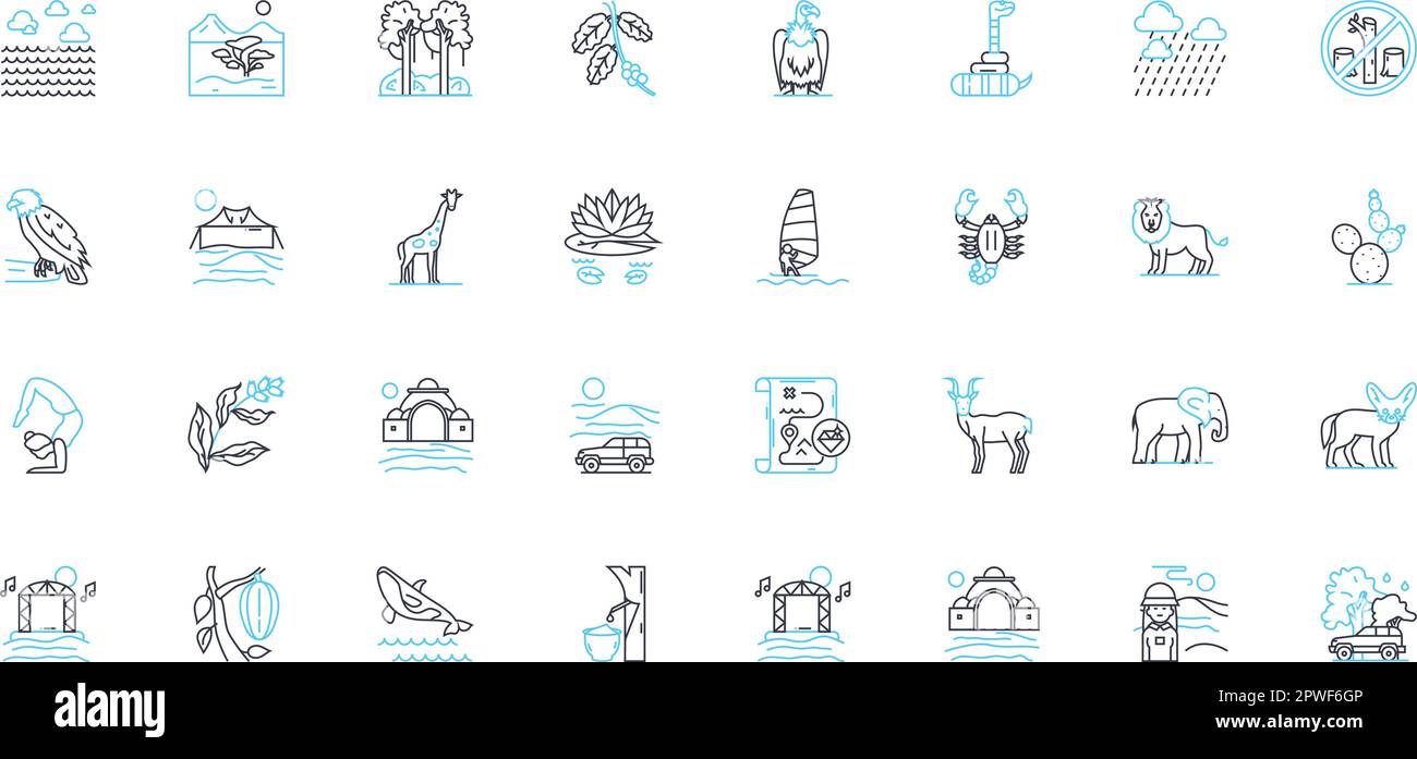 Time travel linear icons set. Chrononaut, TARDIS, Paradox, Temporal ...