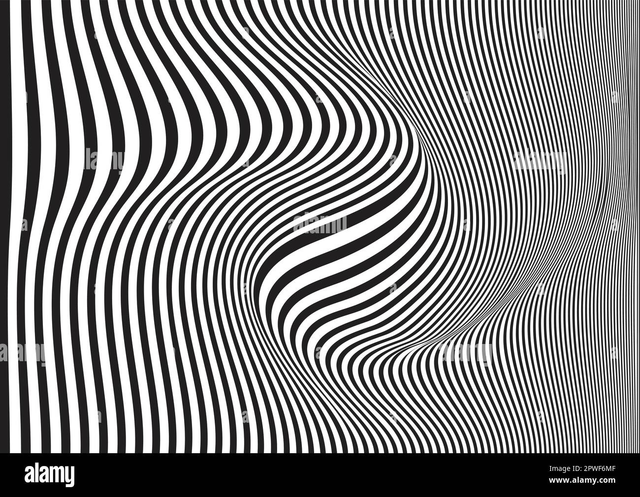 Optical illusion background with swirled stripe design Stock Vector ...