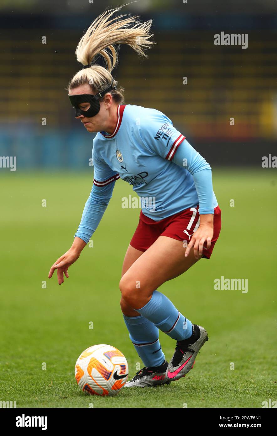 Manchester City's Lauren Hemp in action during the Barclays Women's ...
