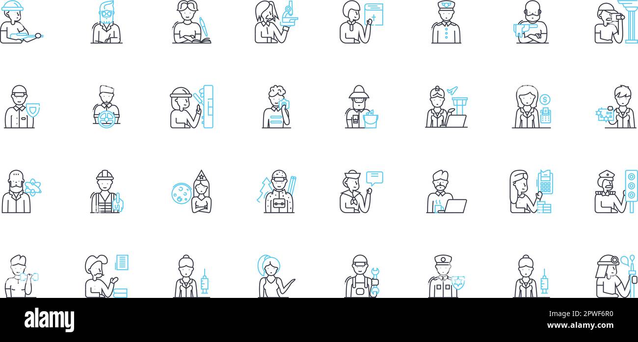 Accounting management linear icons set. Budgeting, Forecasting ... Accounting management linear icons set. Budgeting, Forecasting ...
