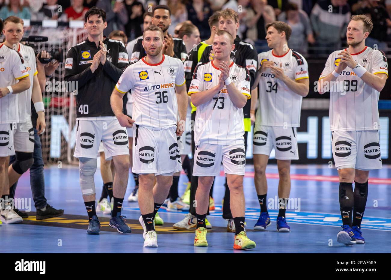 Berlin, Germany. 30th Apr, 2023. Handball: EHF Euro Cup, Germany ...