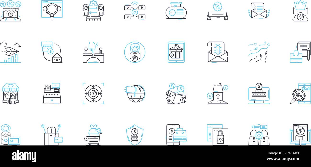 High fashion linear icons set. Couture, Glamorous, Runway, Designer ...