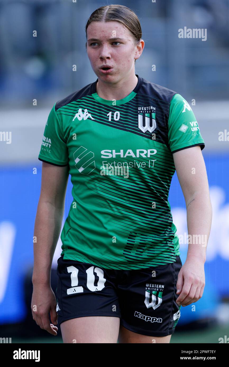 Sydney, Australia. 30th Apr, 2023. Kahli Johnson of Western United ...