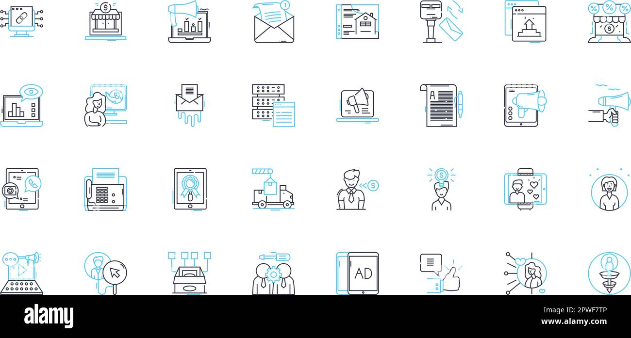 Planning Execution Linear Icons Set Logistics Strategy Execution Timing Preparation