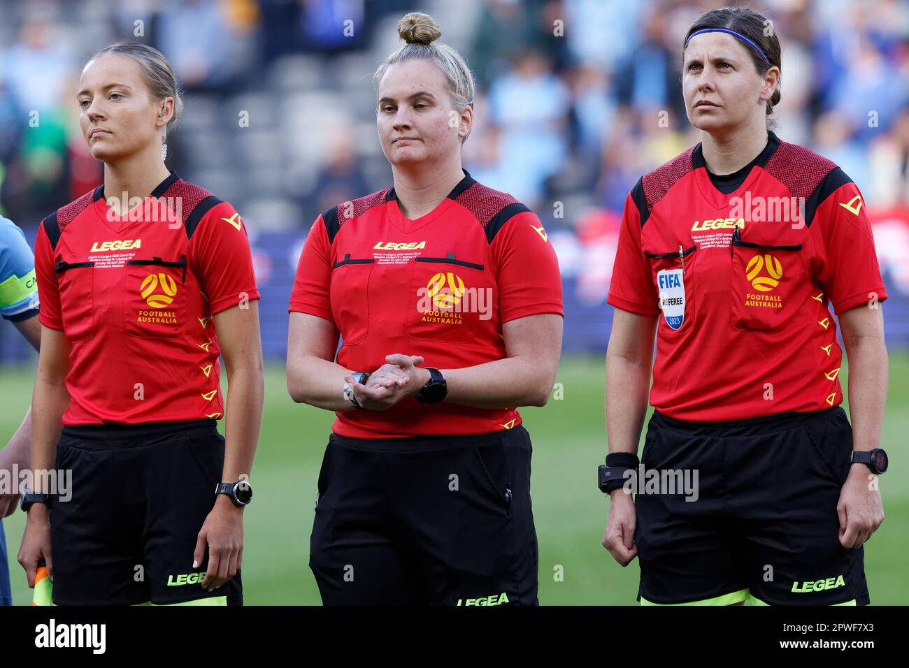 Sydney, Australia. 30th Apr, 2023. Referees, Madd Allum, Isabella ...
