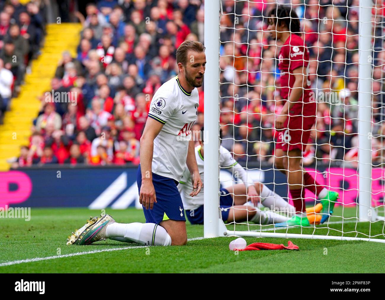 Tottenham Hotspur's Harry Kane appears dejected after a missed chance ...