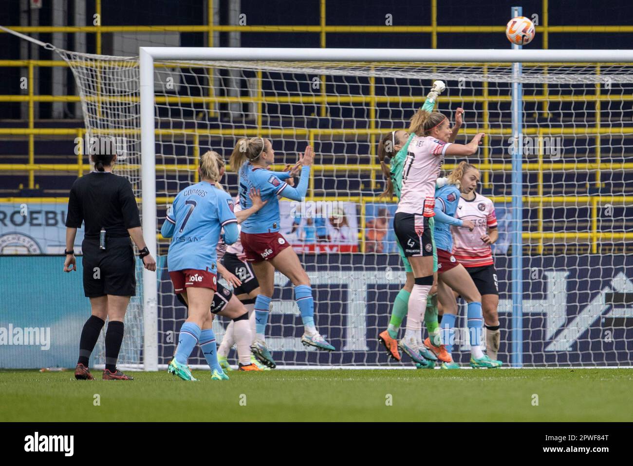 The Academy Stadium, Manchester, UK. 30th Apr, 2023. Womens Super ...