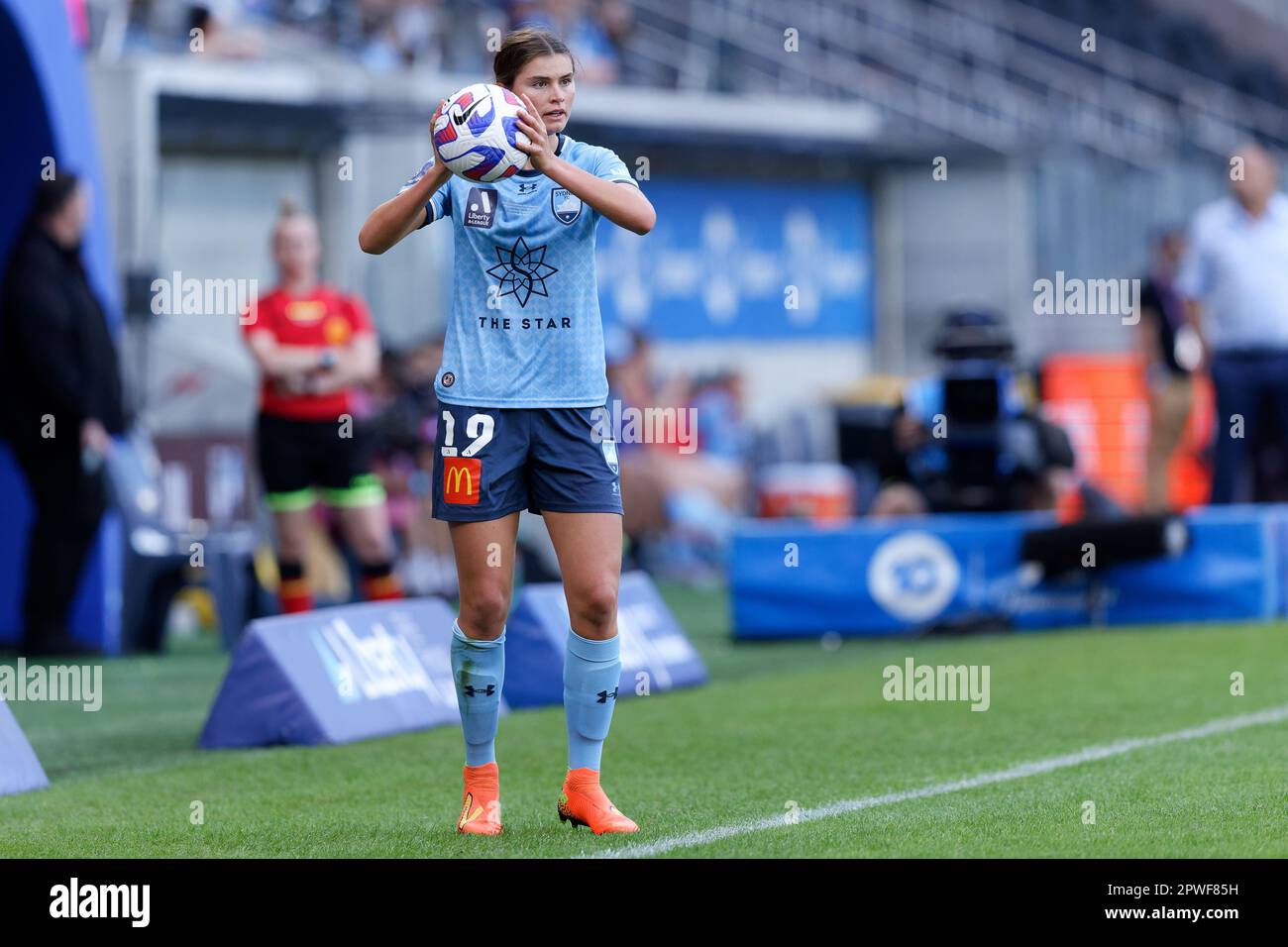 Sydney, Australia. 30th Apr, 2023. Charlize Rule of Sydney FC prepares ...