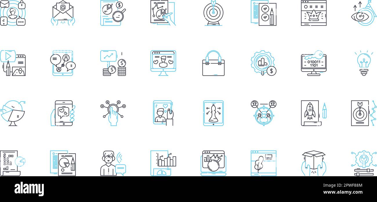 International business linear icons set. Globalization, Trade, Imports ... International business linear icons set. Globalization, Trade, Imports ...