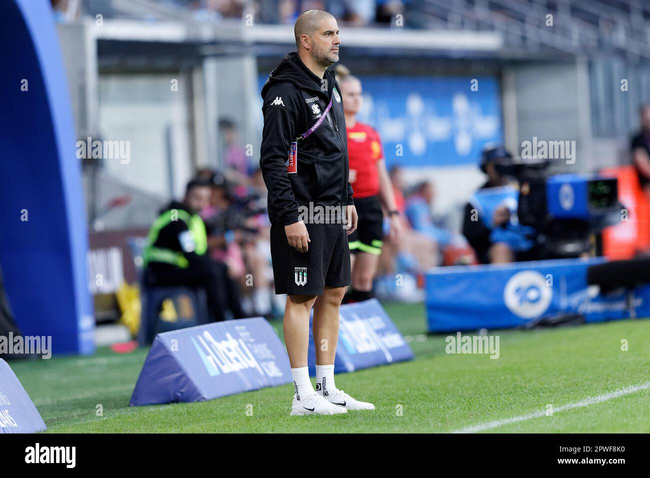 Sydney, Australia. 30th Apr, 2023. Mark Torcaso of Western United looks ...