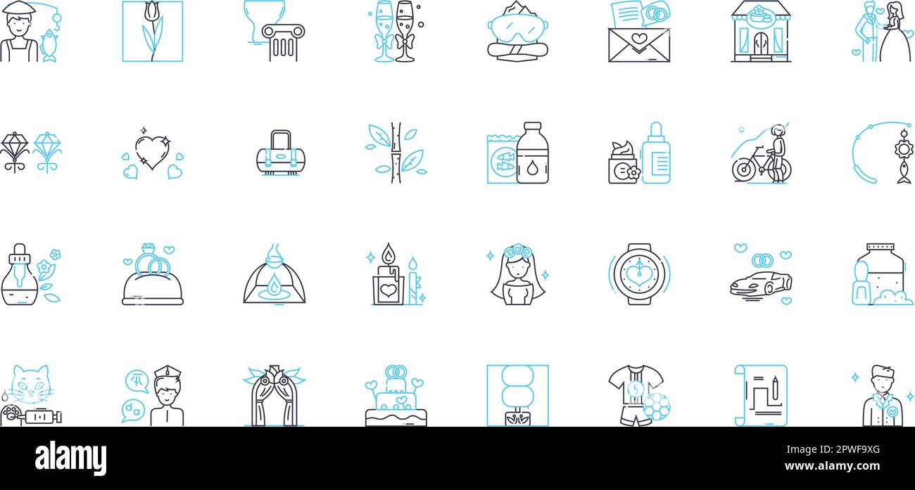 Addition Linear Icons Set Summation Computation Totality Calculation Arithmetic Increase