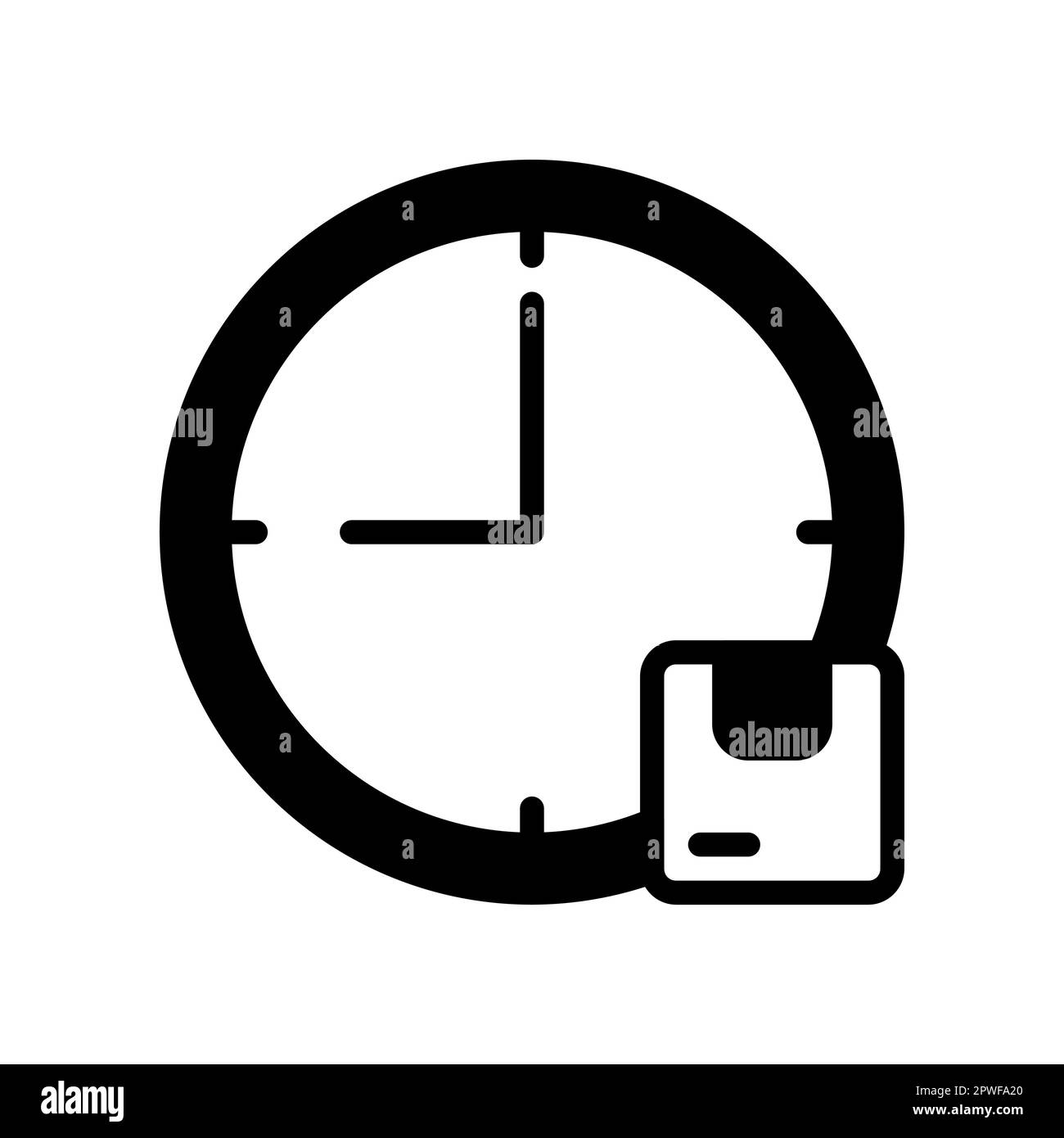 Estimated Time of Package Arrival icon, estimated package delivery ...