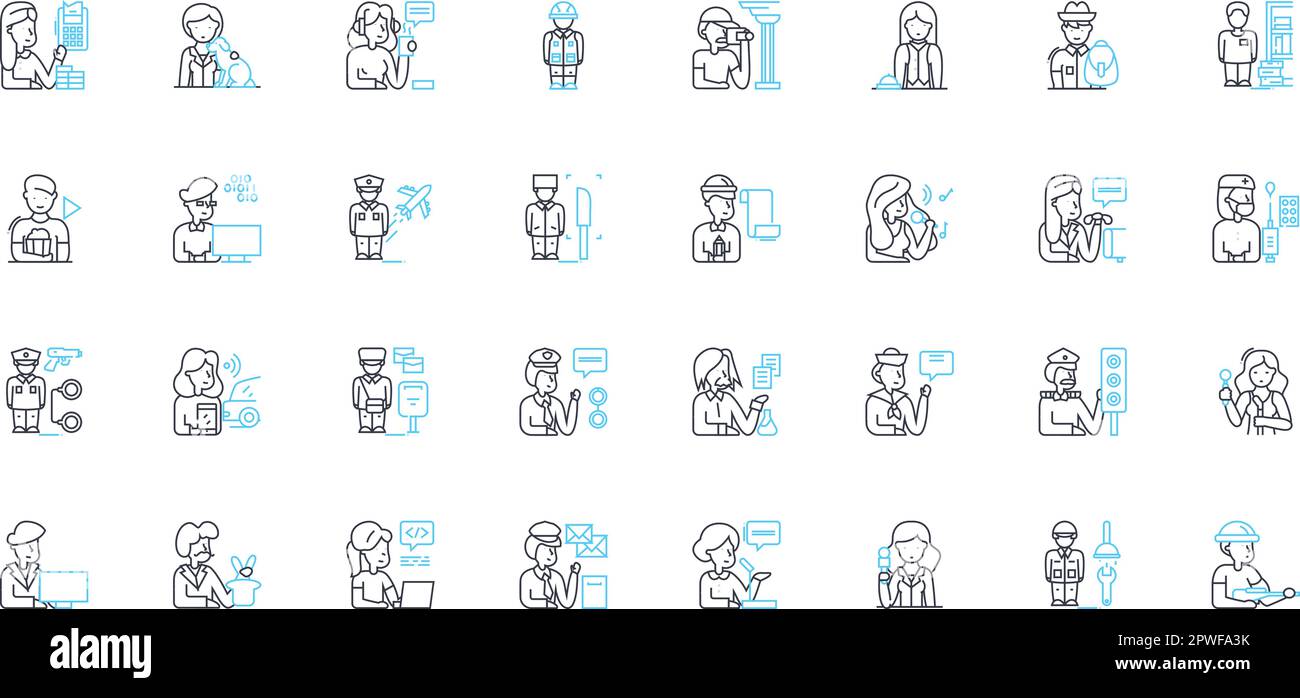 Clever tasks linear icons set. Creative, Innovative, Resourceful ...
