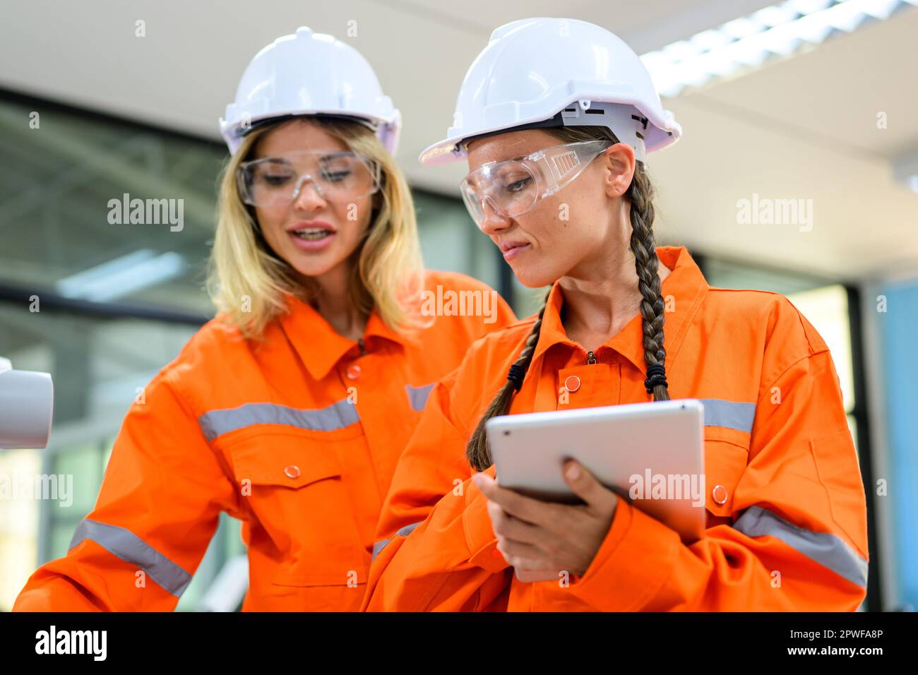 Engineer technician checking and operating in training program Stock ...