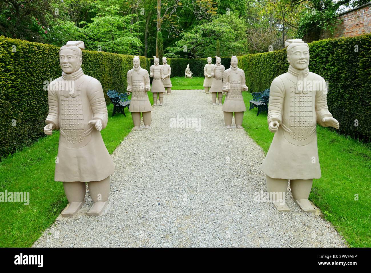 Terracotta Army - Buscot Park Gardens - Oxfordshire, England Stock ...