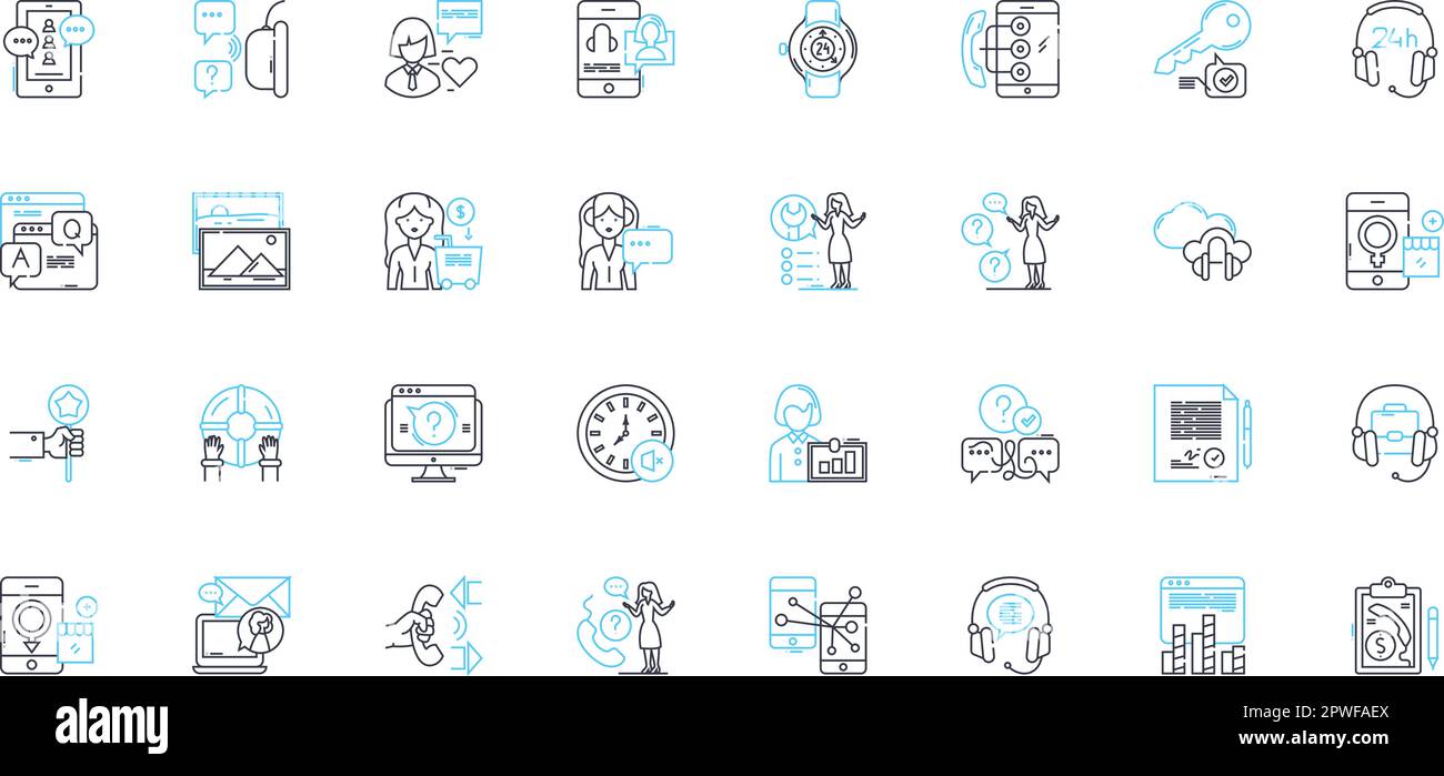 Corporate aid linear icons set. Philanthropy, Donation, Community ...