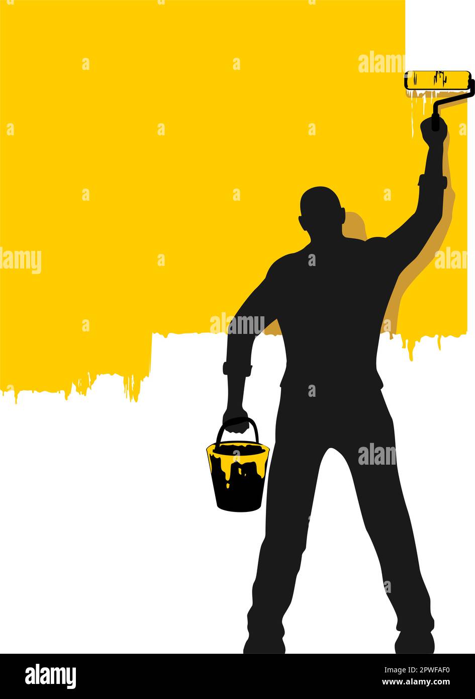 Cartoon wall painting Cut Out Stock Images & Pictures - Alamy