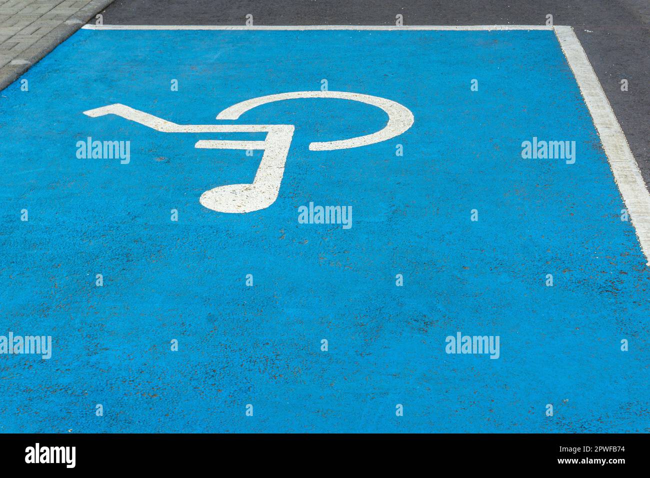 Disability parking sign reserved for drivers with physical disabilities ...