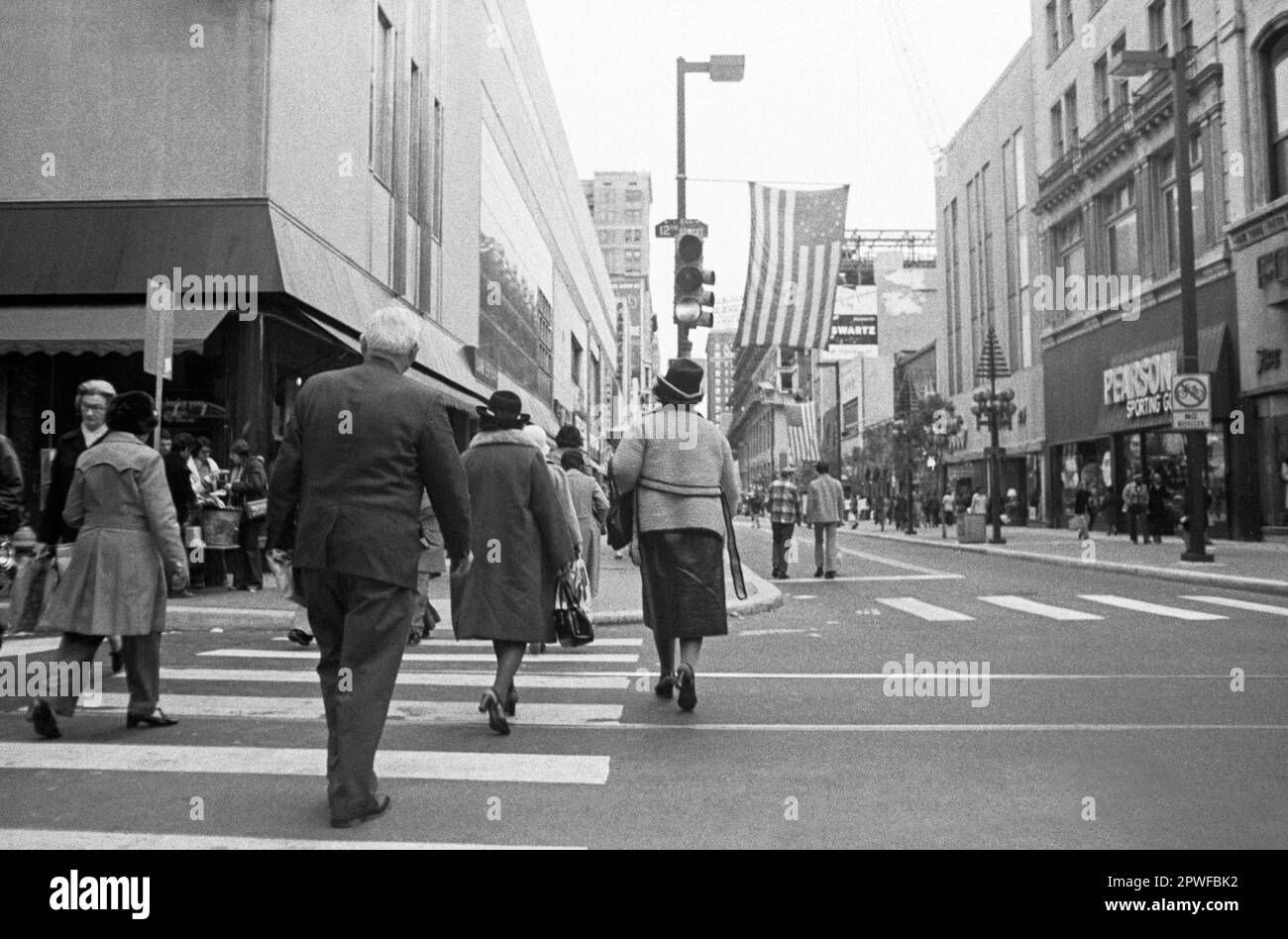 Street scene. Philadelphia, USA, 1976 Stock Photo - Alamy