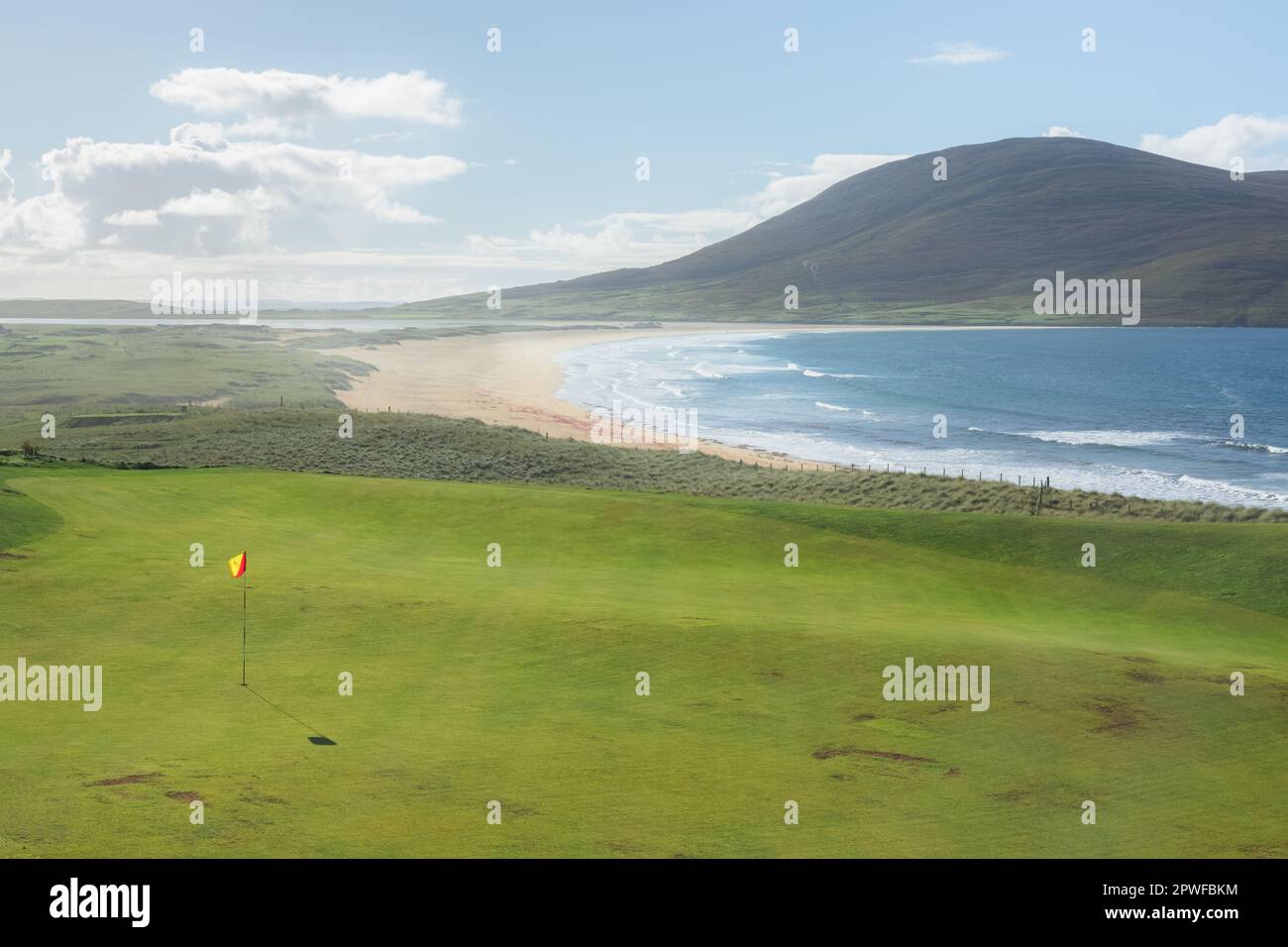 Isle of Harris, UK - October 4 2021: Beautiful sunny day at the coastal ...