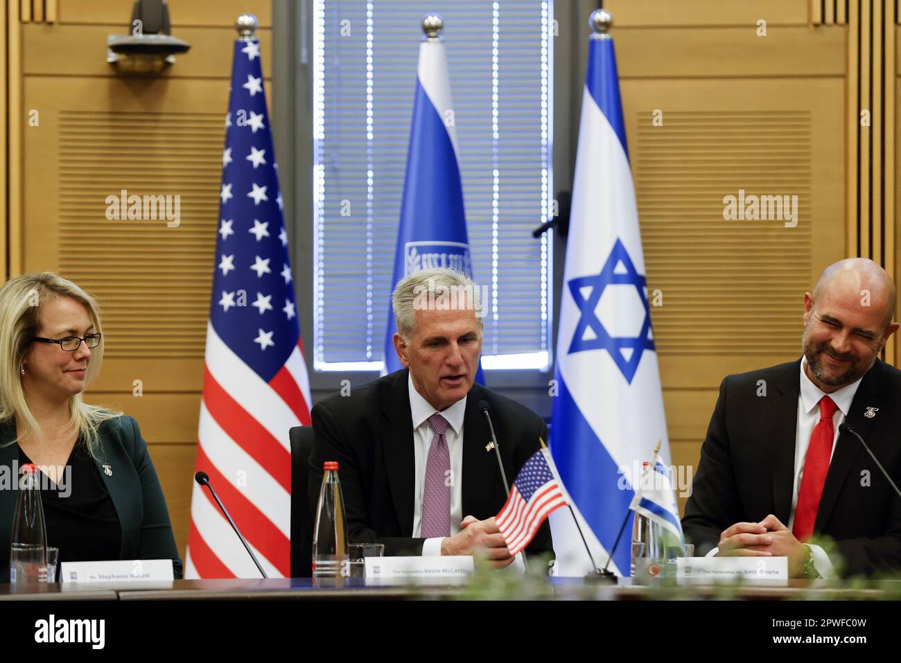 Jerusalem, Israel. 30th Apr, 2023. U.S. House Speaker Kevin McCarthy ...