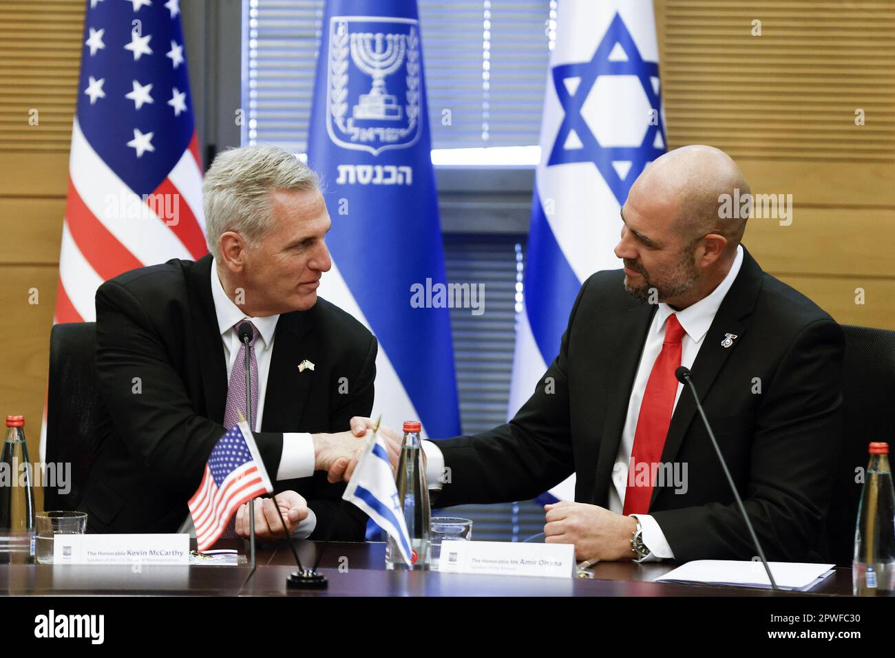 Jerusalem, Israel. 30th Apr, 2023. U.S. House Speaker Kevin McCarthy ...