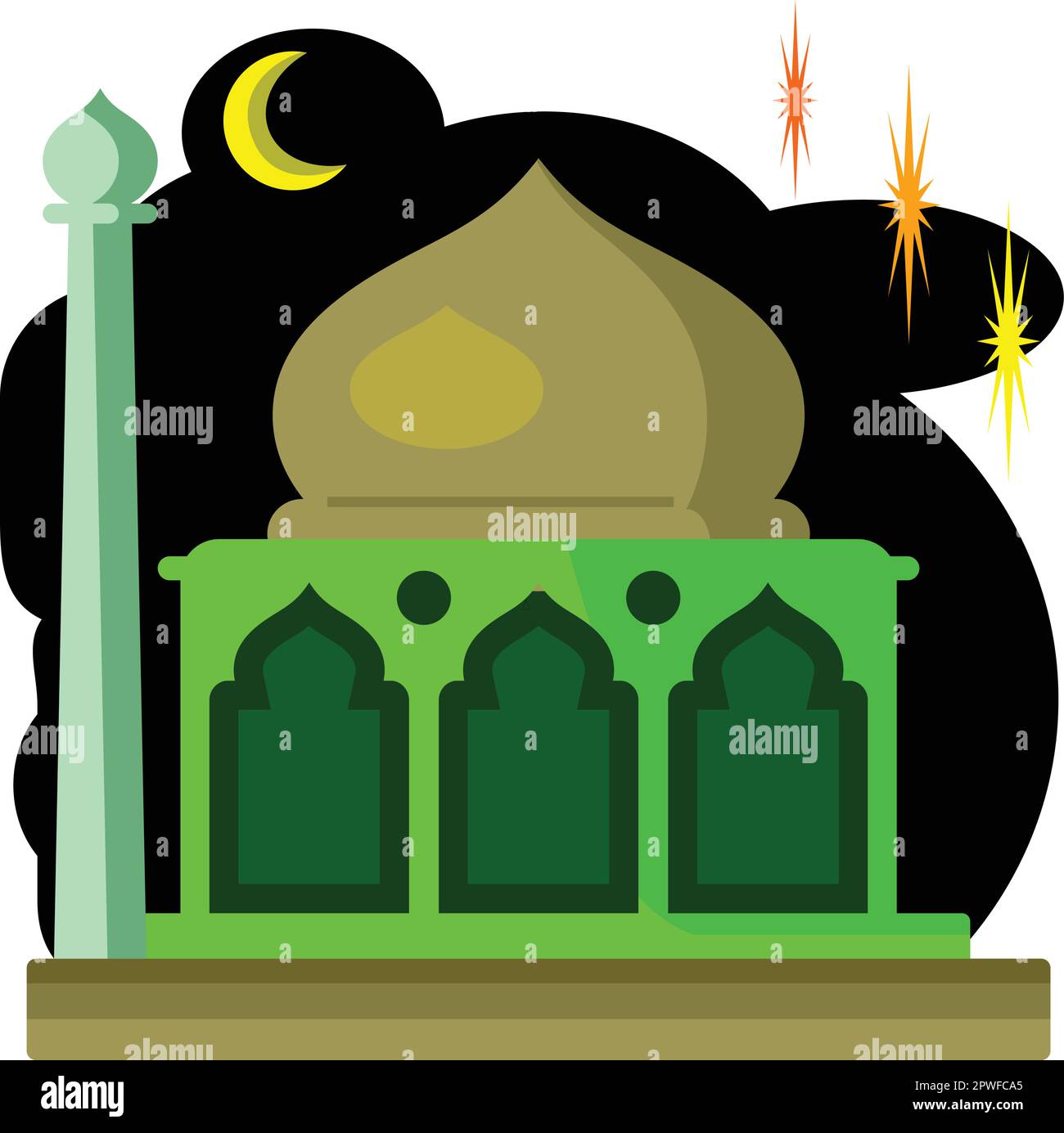 Mosque Islam Worship Building Vector Stock Vector Image & Art - Alamy
