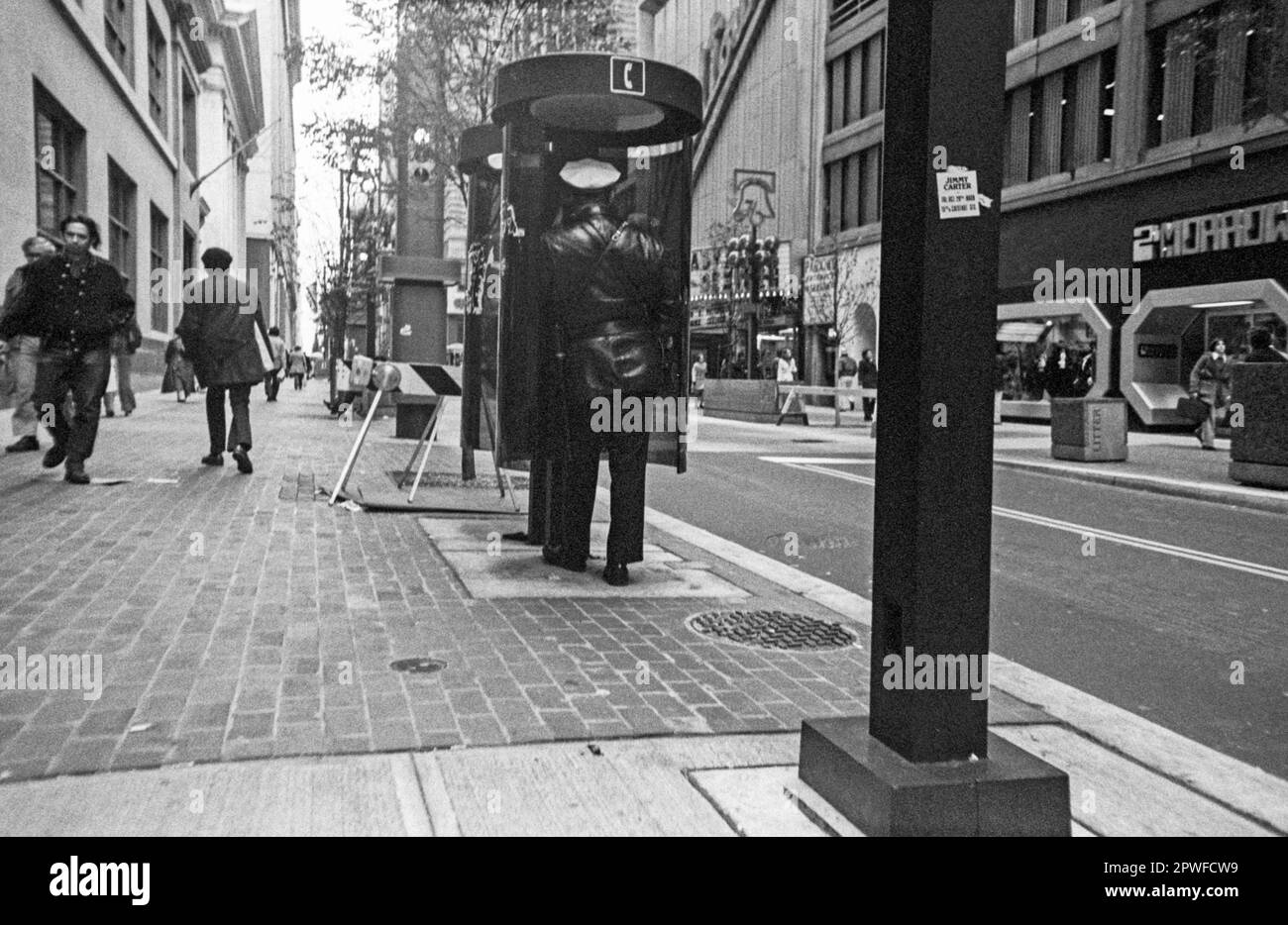 Street scene. Philadelphia, USA, 1976 Stock Photo - Alamy