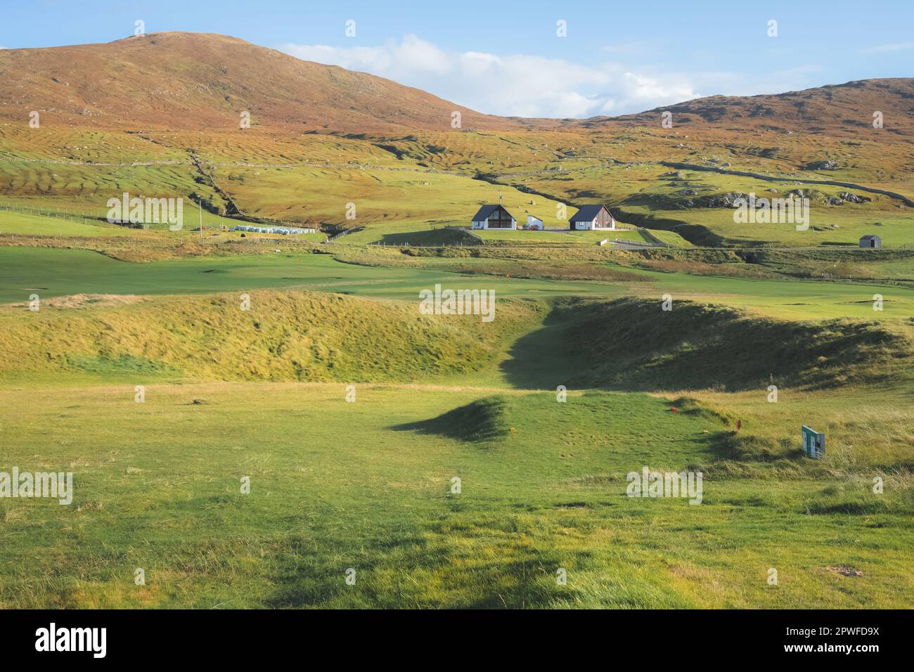 Isle of Harris, UK - October 4 2021: Beautiful sunny day at the coastal ...