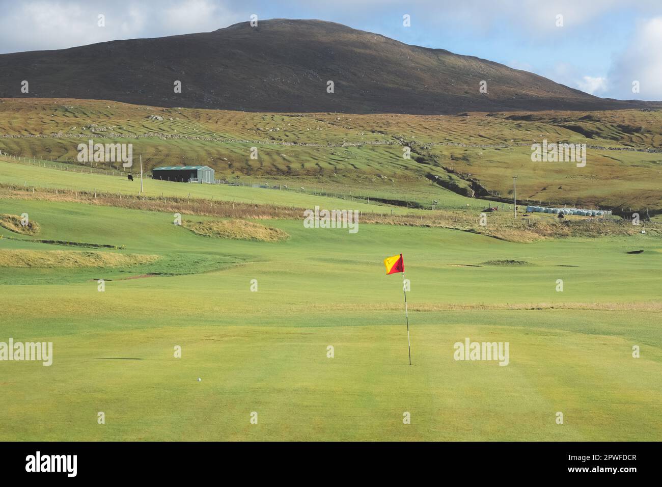 Isle of Harris, UK - October 4 2021: Beautiful sunny day at the coastal ...