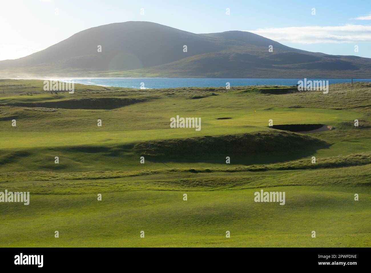 Isle of Harris, UK - October 4 2021: Beautiful sunny day at the coastal ...