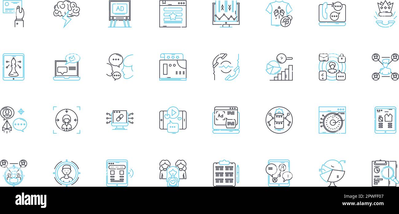 Content analytics linear icons set. Insights, Optimization, Engagement ... Content analytics linear icons set. Insights, Optimization, Engagement ...