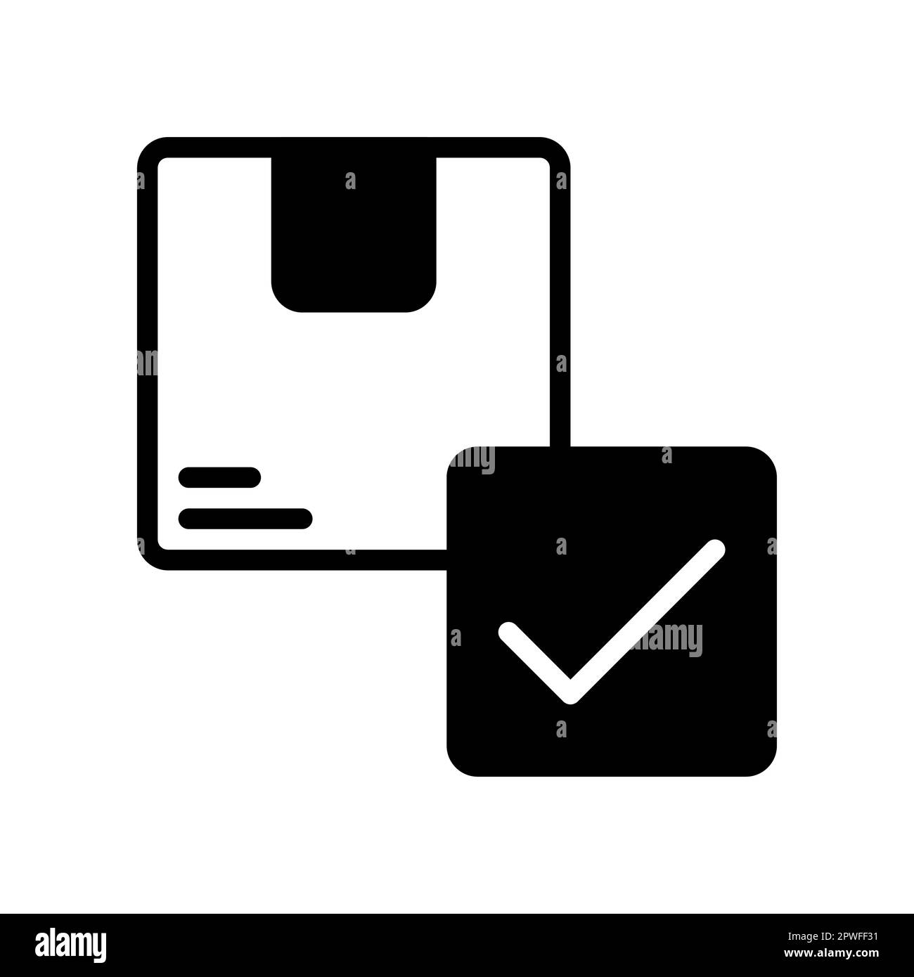 Package Arrived icon, the order has arrived at its destination Stock ...