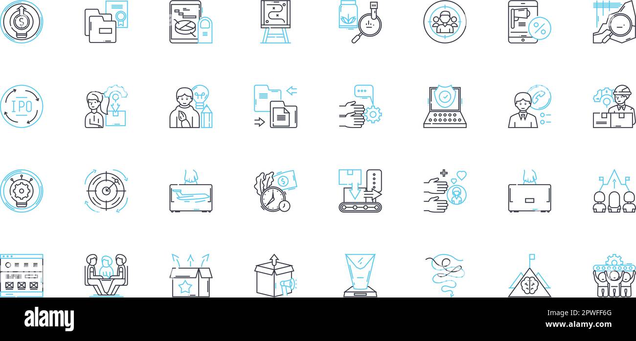 Creative plan linear icons set. Imagination, Innovation, Creativity ...