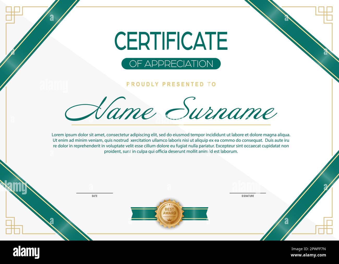 Certificate. The layout of the certificate of recognition of education ...