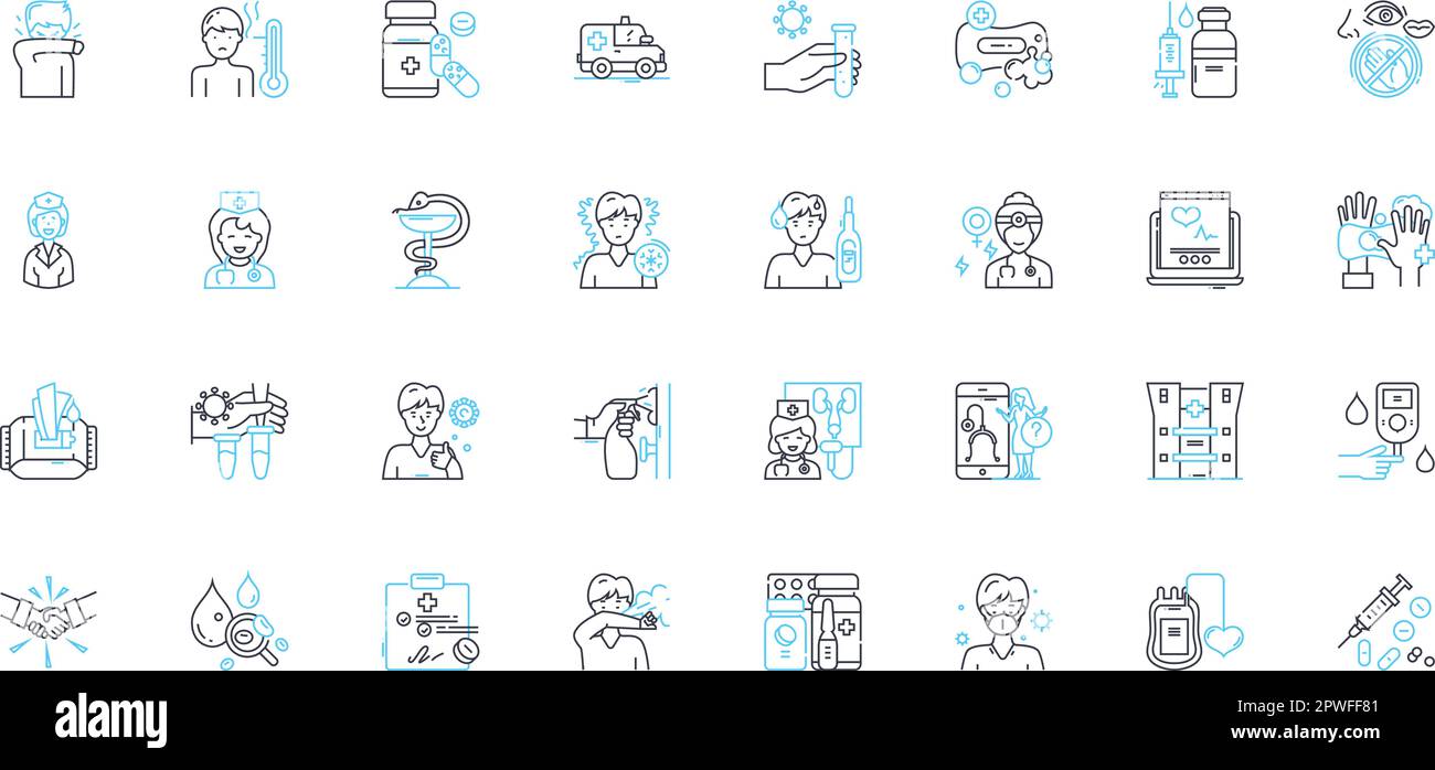 Synthetic healthcare linear icons set. Simulation, Fabricated ... Synthetic healthcare linear icons set. Simulation, Fabricated ...
