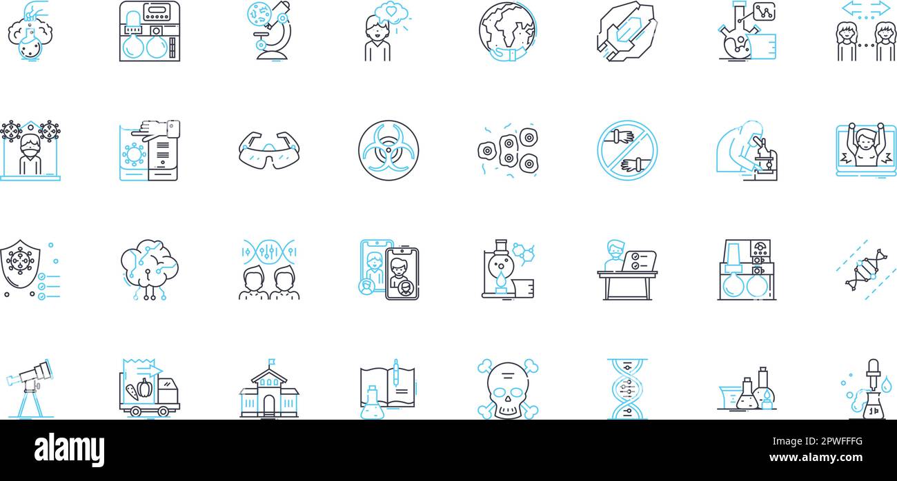 Education instruction linear icons set. Pedagogy, Curriculum, Tutoring ...