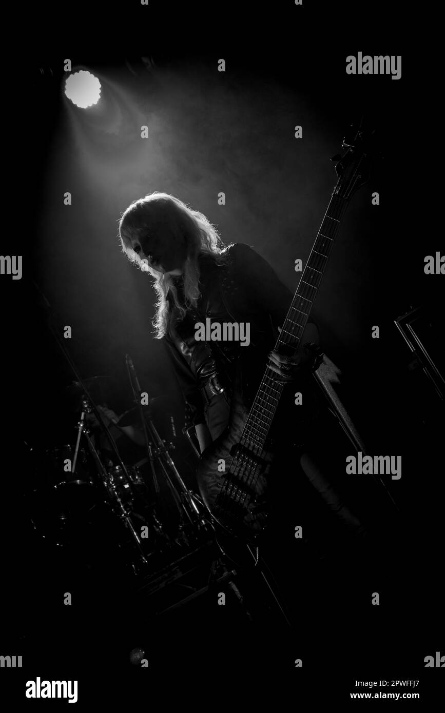 Hawxx, performing at the O2 Academy, Leicester, UK as part of the ...