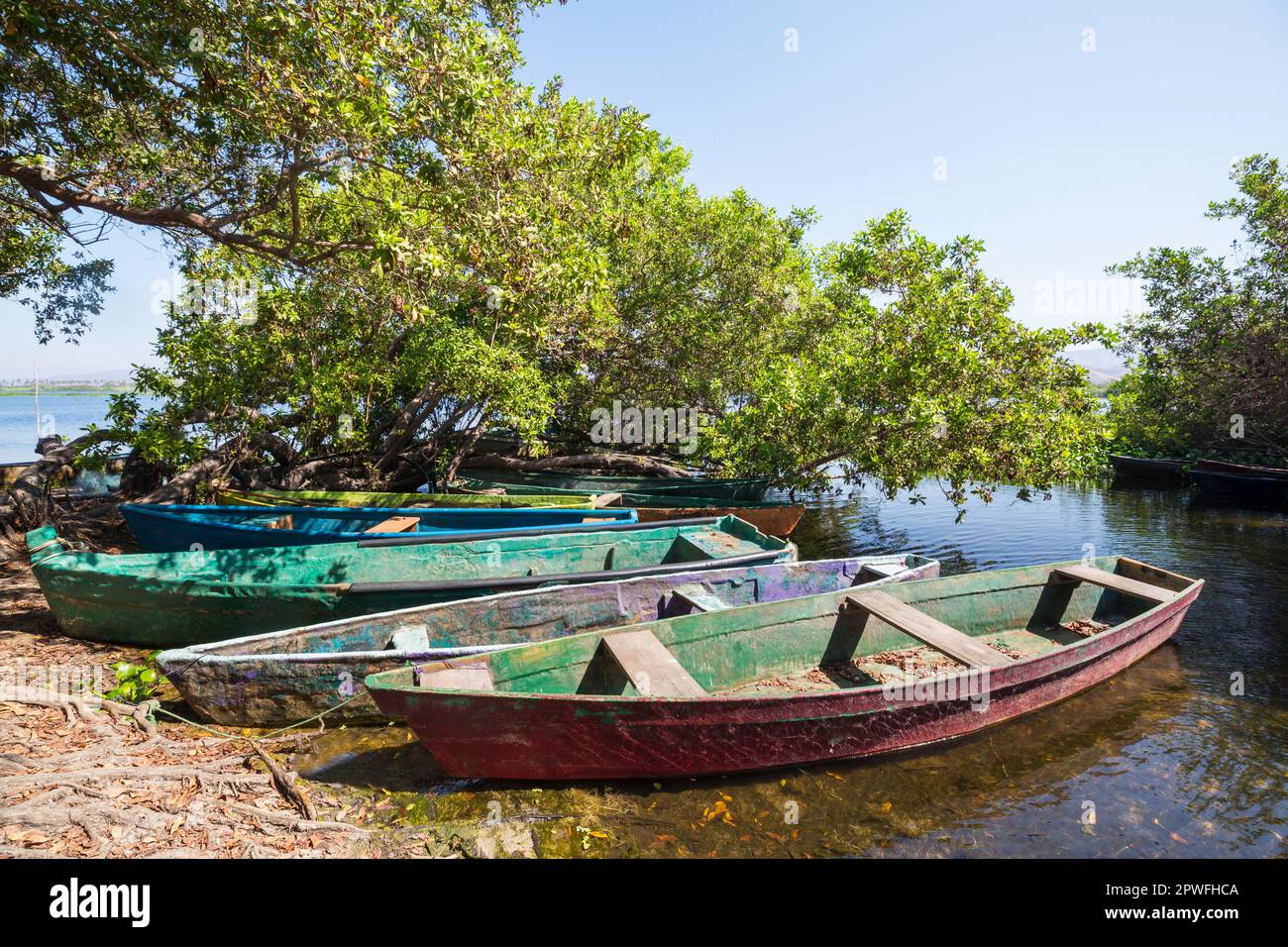 The fishing boats in Mexico Stock Photo - Alamy