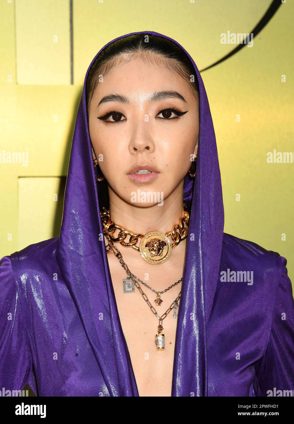 WEST HOLLYWOOD, CALIFORNIA, 3/9/23 Yeri attends the Versace Fall 2023 ...