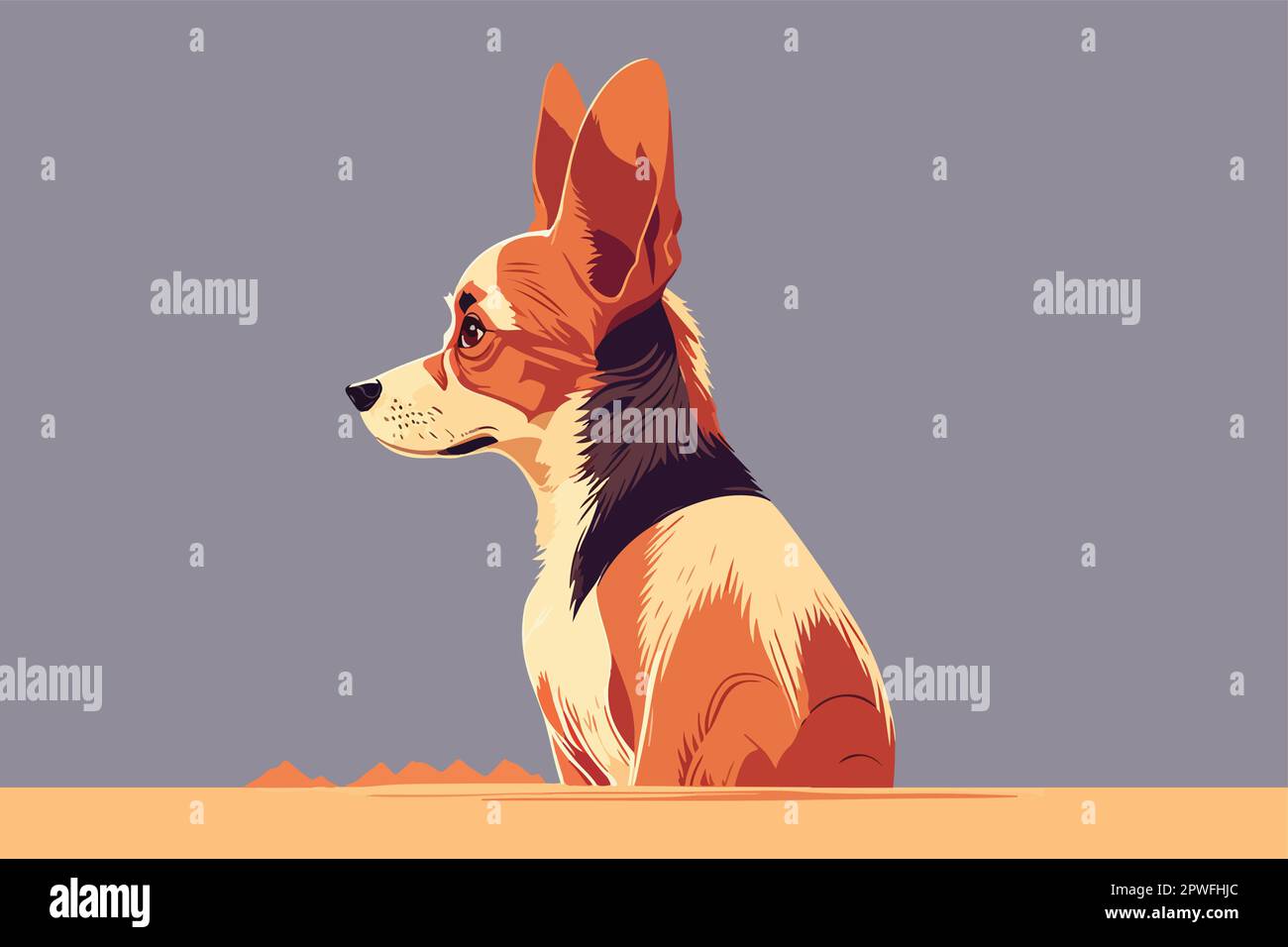 Animated drawing dog Stock Vector Images - Alamy