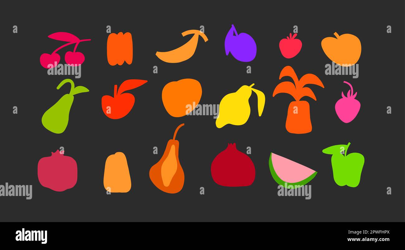 Hand drawn vector abstract simple contemporary set of creative ...