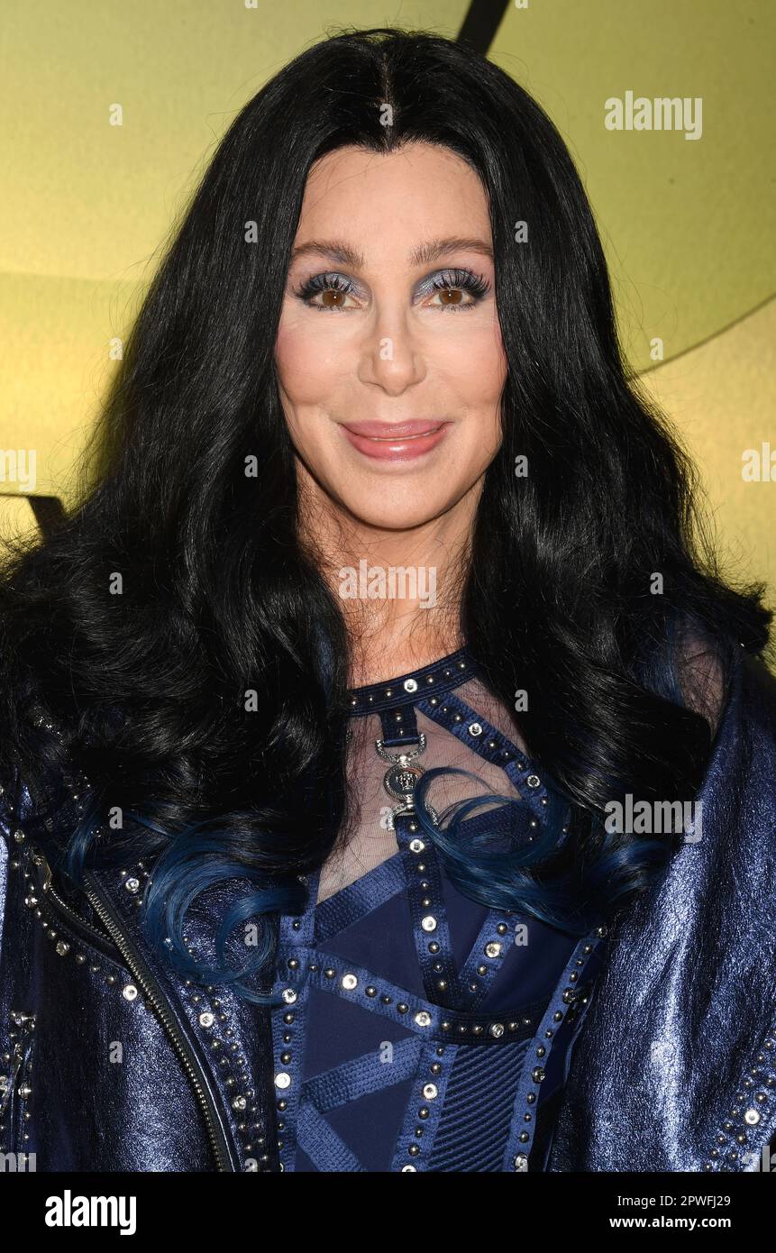 WEST HOLLYWOOD, CALIFORNIA, 3/9/23 Cher attends the Versace Fall 2023 ...