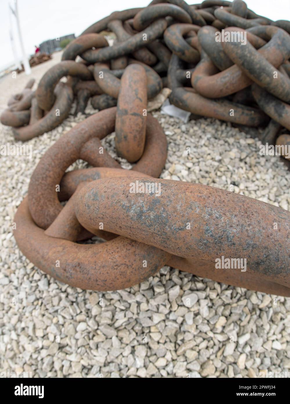 Old Rusty Chain UK Stock Photo - Alamy