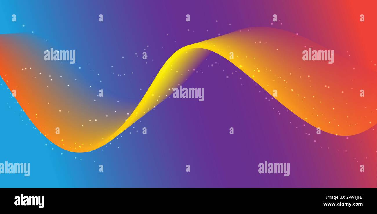 Abstract flow banner design with bright colours Stock Vector Image ...