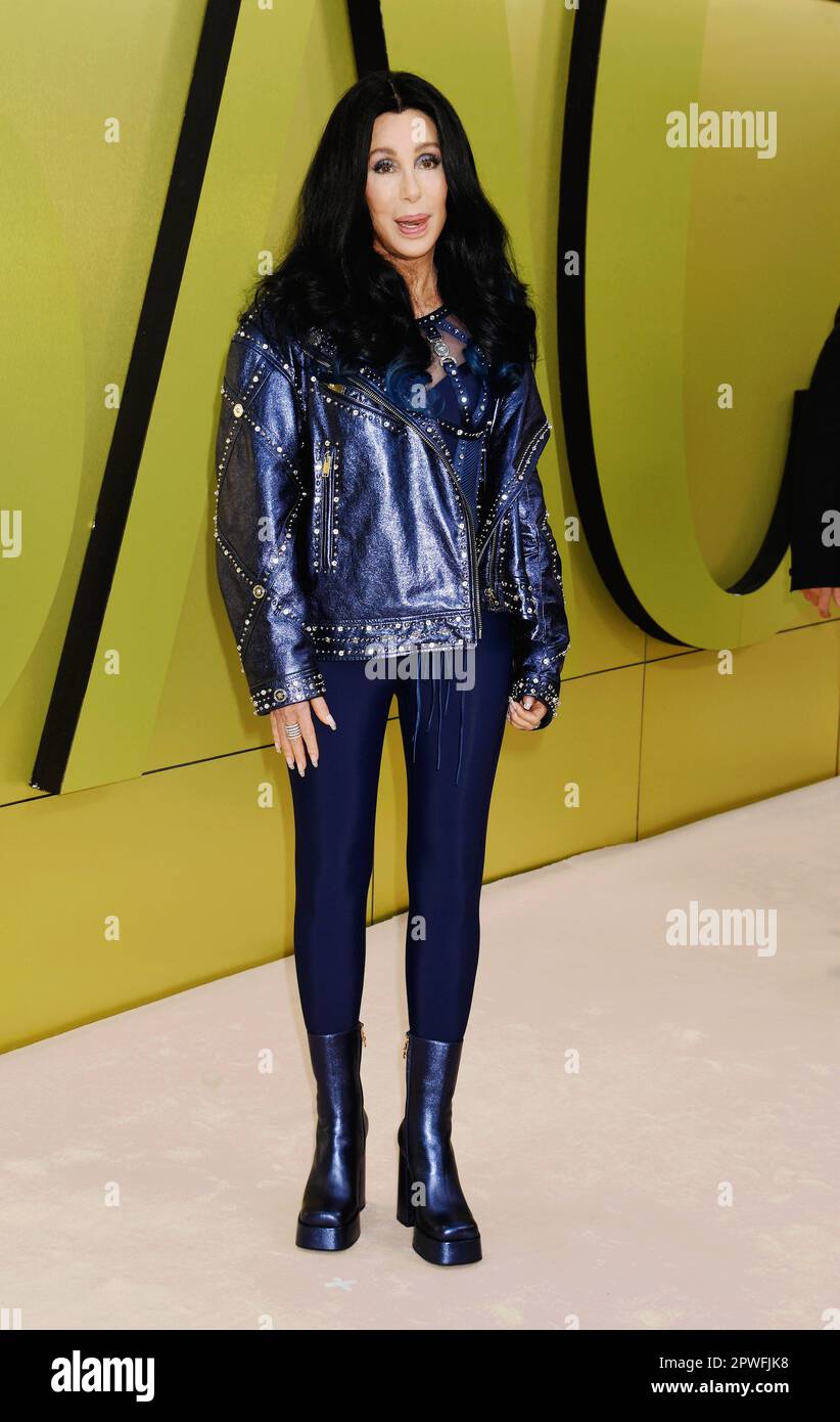 WEST HOLLYWOOD, CALIFORNIA, 3/9/23 Cher attends the Versace Fall 2023 ...