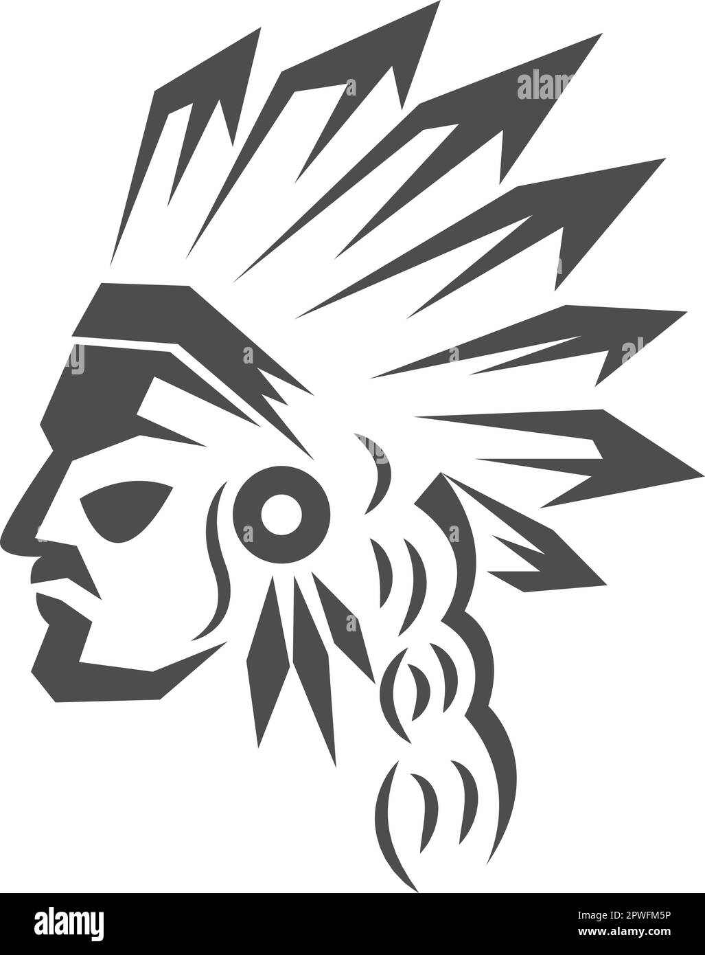 Native American Icon Logo Design Illustration Stock Vector Image Art native-american-icon-logo-design-illustration-stock-vector-image-art