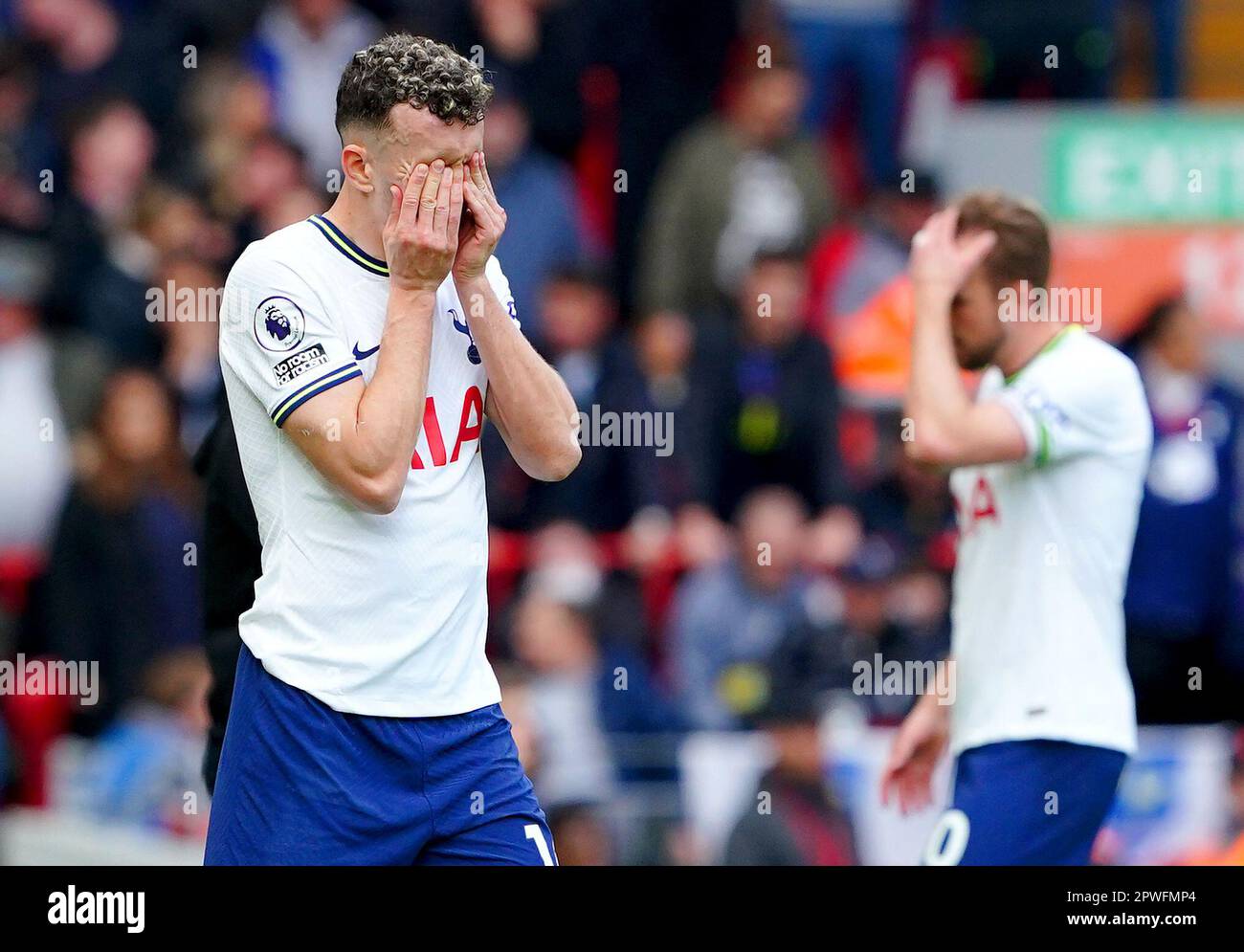 Tottenham Hotspur's Ivan Perisic appears dejected during the Premier ...